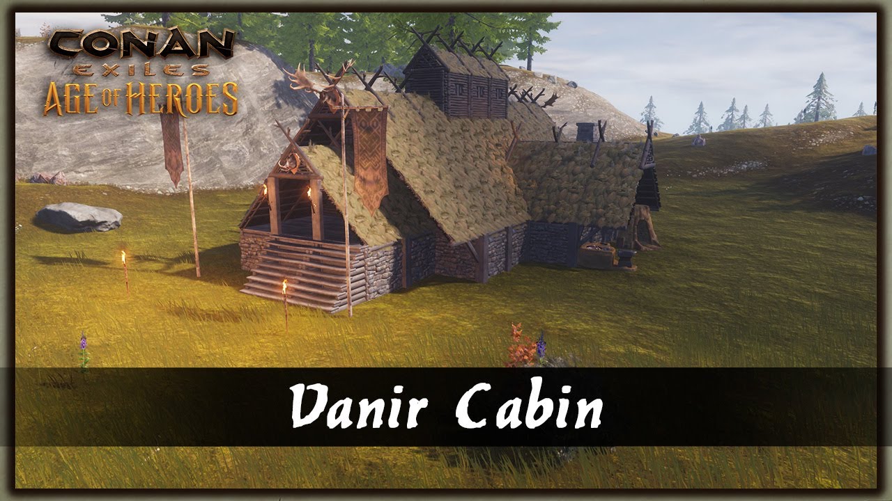 HOW TO BUILD A VANIR CABIN [SPEED BUILD] - CONAN EXILES - YouTube