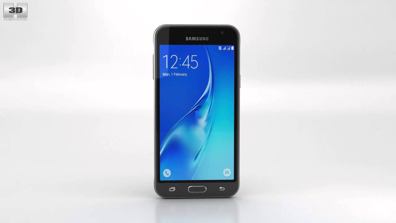 Samsung Galaxy J3 (2016) Black 3D model by Humster3D.com - YouTube