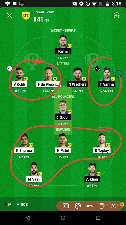 🤑 Tata Ipl 2023 Dream Team 🧐 Analyse Get Ideas💥 Implement It 👍and Win 🤑 Dream11 Shorts
