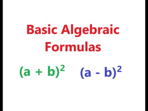 Basic Algebraic Identities | Math - YouTube