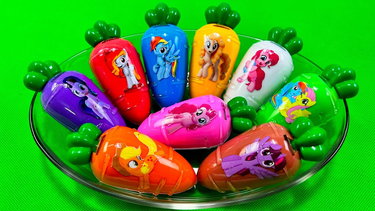 My Little Pony - Looking SLIME with Carrots Coloring! MLP Satisfying ...