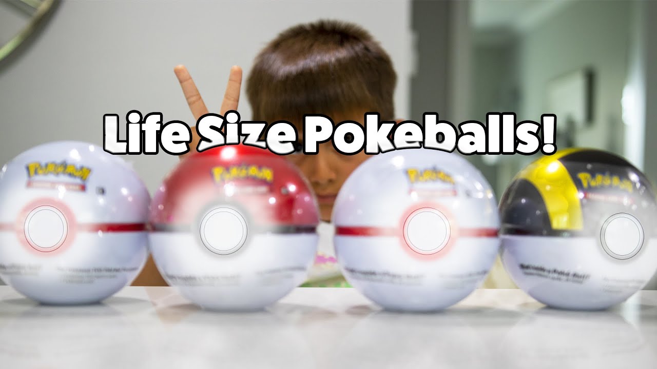 LIFE SIZED POKEBALLS?! - YouTube