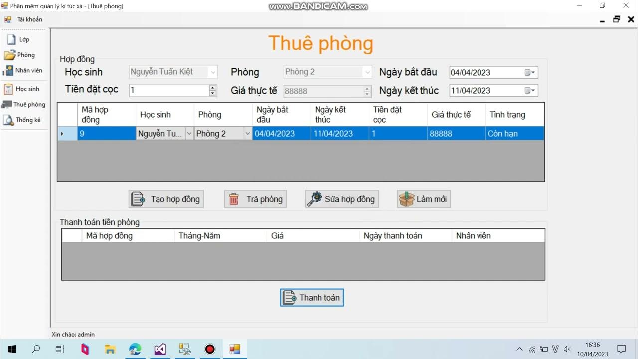 Full code winform C# sql server quản lý kí túc xá mô hình 3 lớp - YouTube