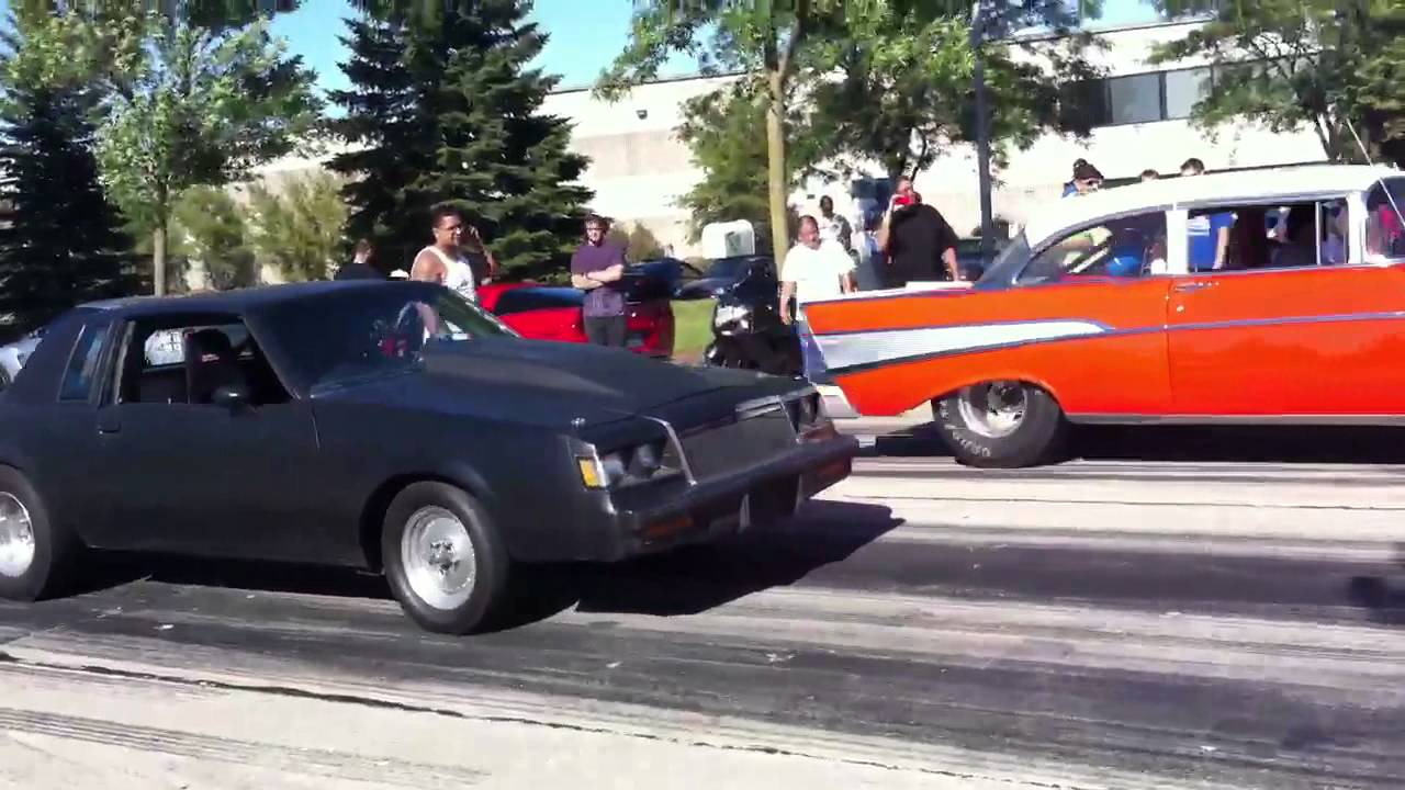 Old school drag race - YouTube