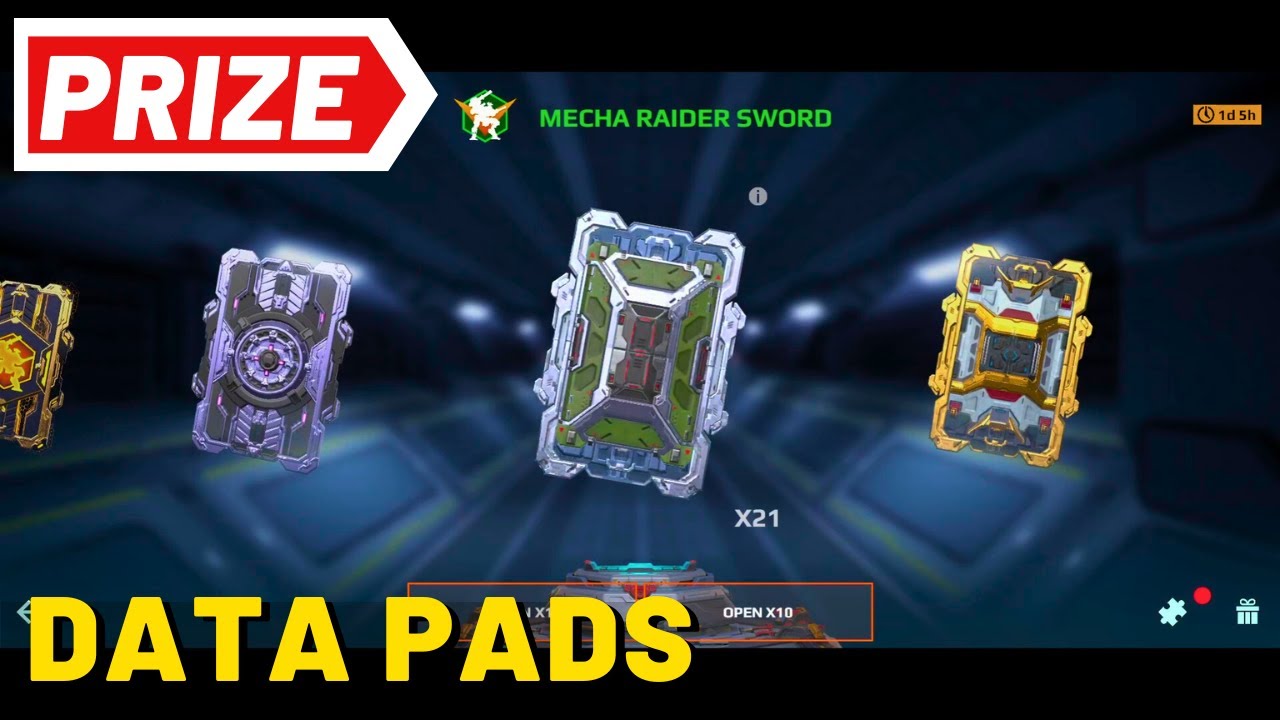 259 War Robots Data Pads Opening - Mecha Raider Sword Event - YouTube