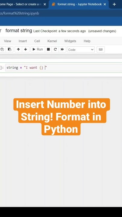 Insert Number Into String Python String Formatting Shorts Python Programming Coding
