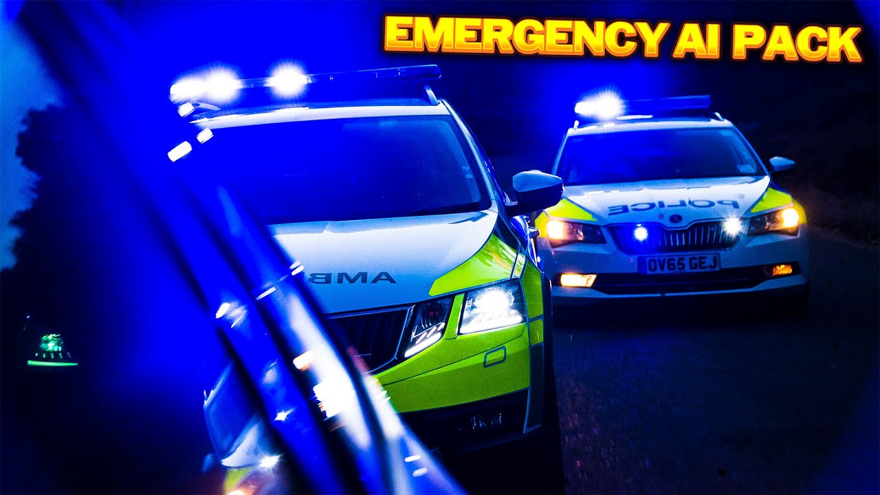 Real Emergency AI Pack Mod For ETS2 1.47 | ETS2 1.47 MODS - YouTube