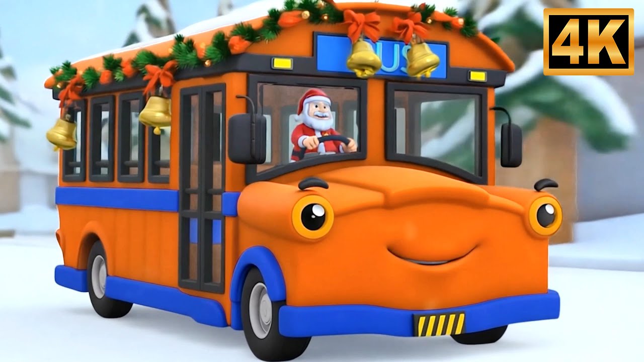 Christmas Wheels on the Bus | Fun Holiday Nuresry Rhymes and Music for ...