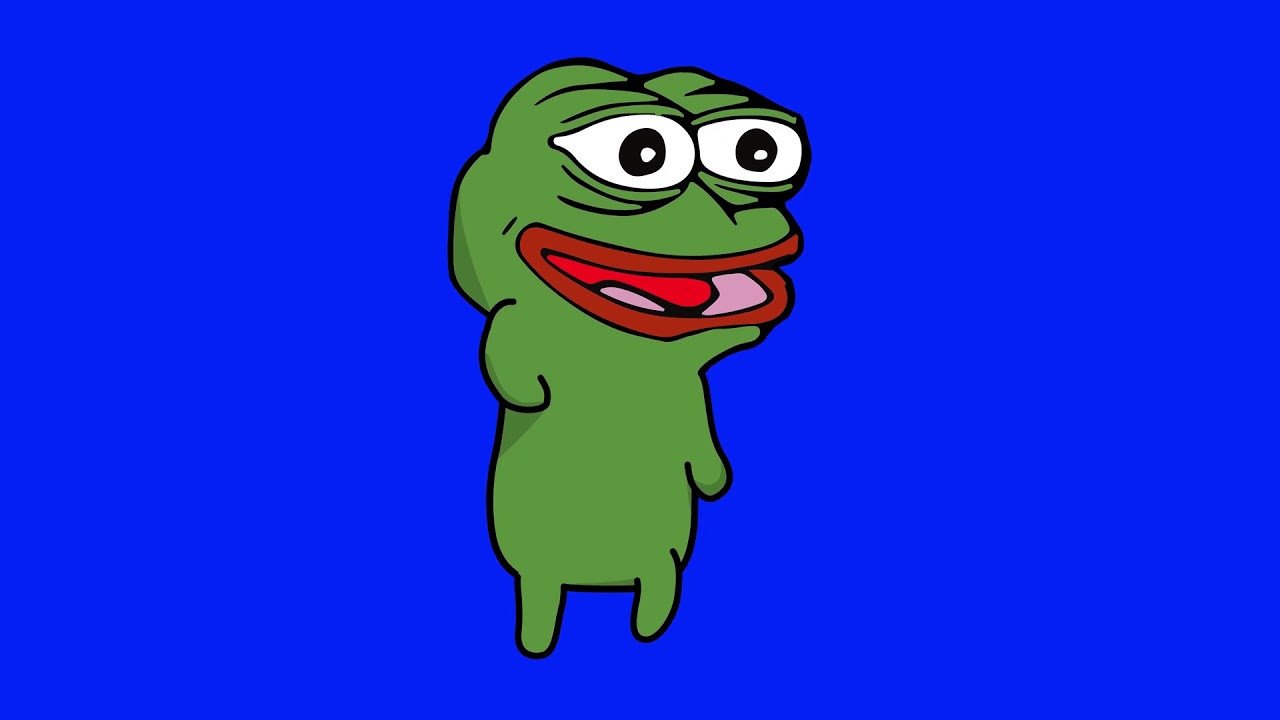 BLUE SCREEN HAPPY PEPE DANCING - YouTube