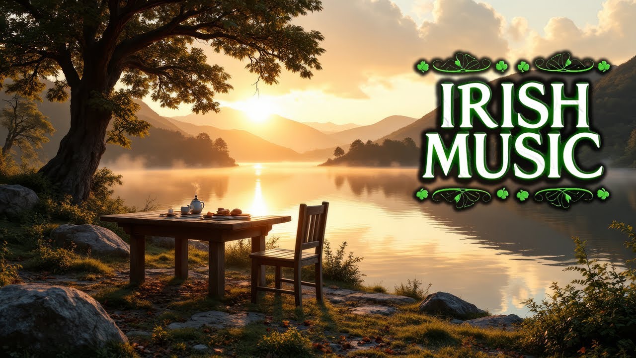 Irish Music 4K | Peaceful Sunrise by the Lake – Celtic Calm & Serenity ...