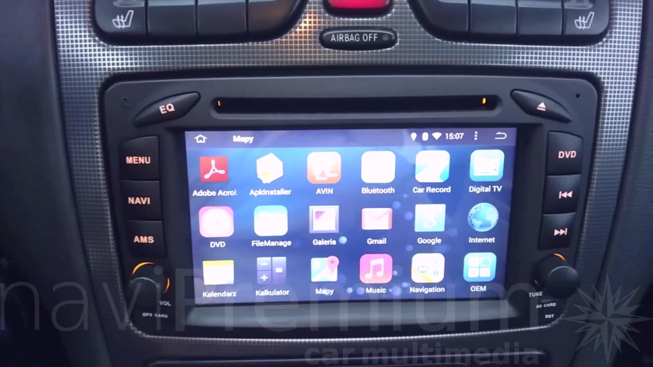 MERCEDES W203, W209 W163 W210 VITO ANDROID 5.1 naviPremium - YouTube