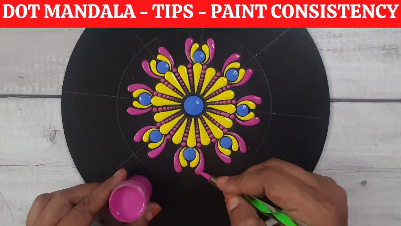 Dot Mandala on MDF | Dot mandala for beginners | Mandala Art | 118 ...