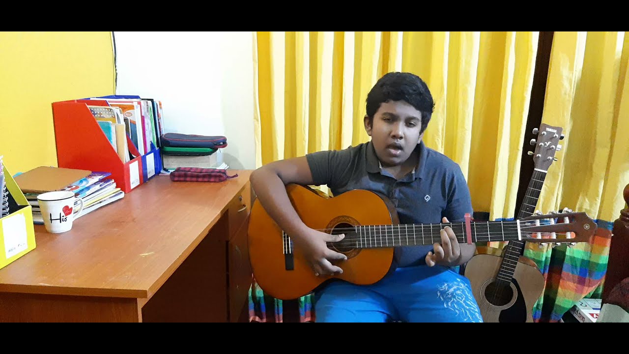 "Senehasakata Aruthak guitar and voice cover - YouTube