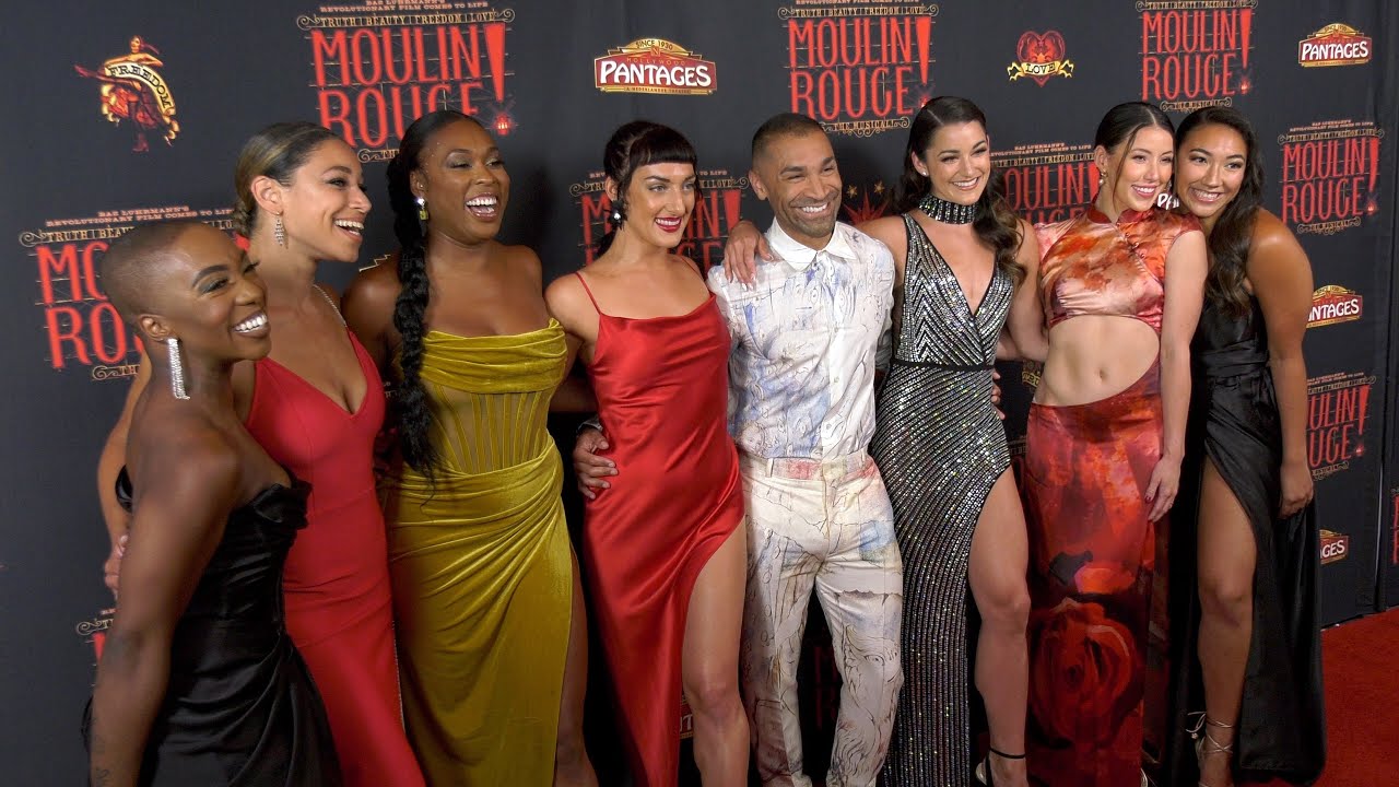 Cast of Moulin Rouge! The Musical on the Red Carpet at their Opening ...