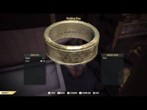 Fallout 76 Wedding Ring Location - YouTube