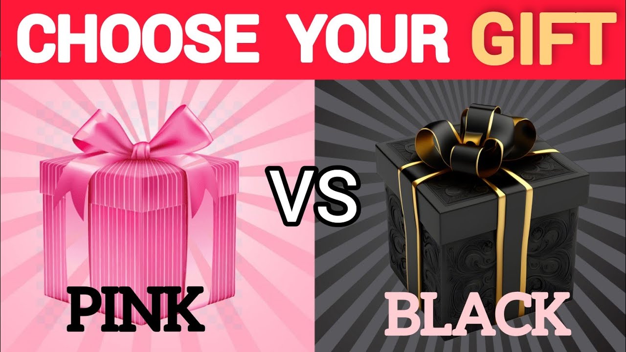 Black VS Pink💖🖤 | CHOOSE YOUR GIFT!🎁 | Pick one challenge (Luxury ...