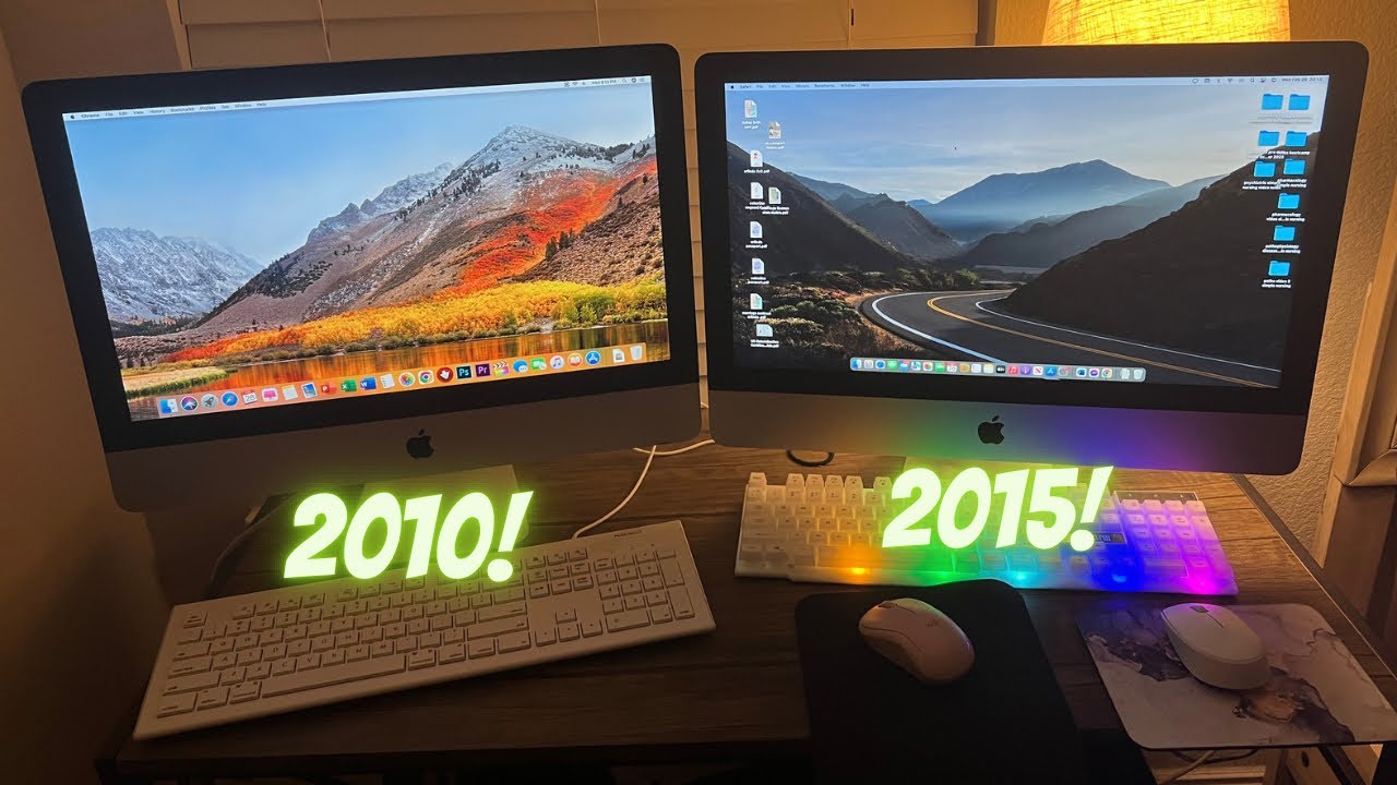 See the difference this two Imac in terms of Music and browsing /Macos ...