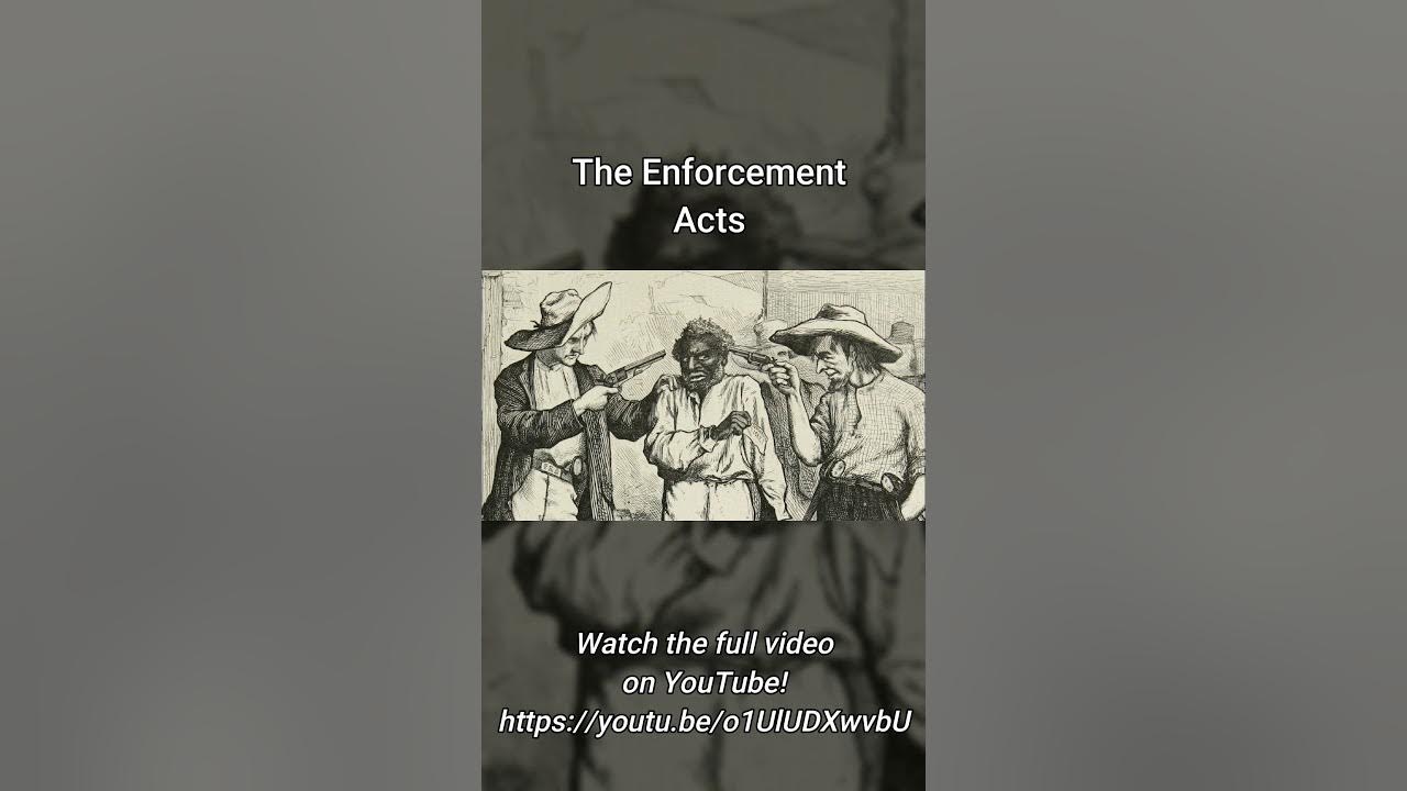 The Enforcement Acts, 1870-71 #history #shorts - YouTube