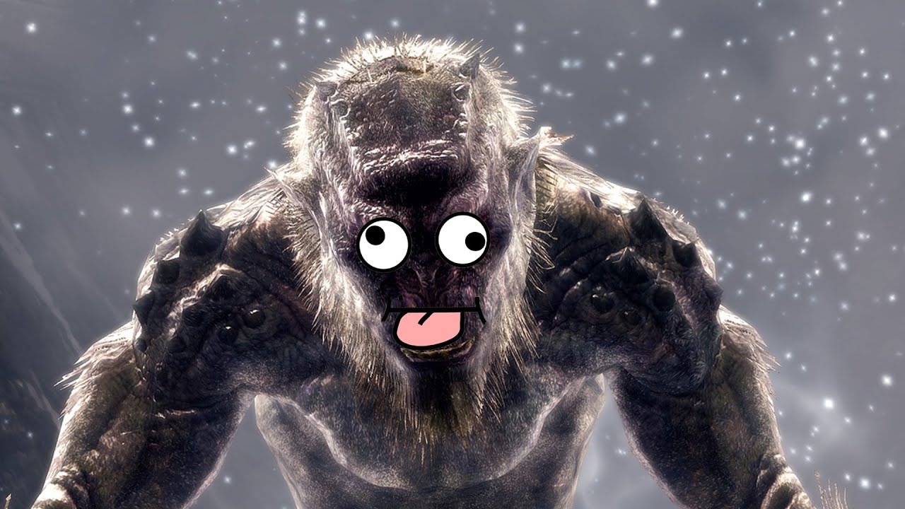 Skyrim - Frost Troll Goes Weee..... - YouTube
