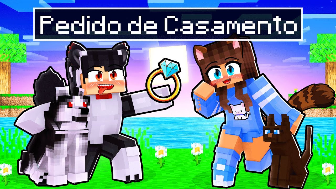 O CACHORRO PEDIU a GATA em CASAMENTO no Minecraft Miika - YouTube