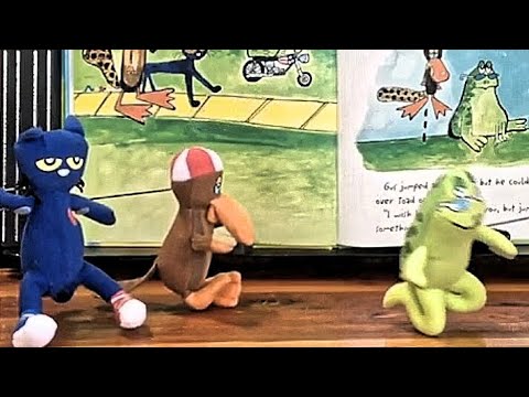 Pete the Cat and the New Guy...MUSIC, PUPPETS and CONGA LINE - YouTube