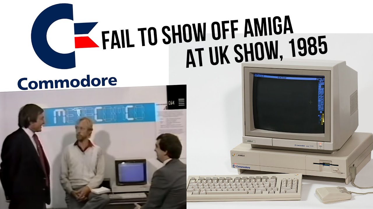 Commodore fails to show off Amiga in the UK - YouTube