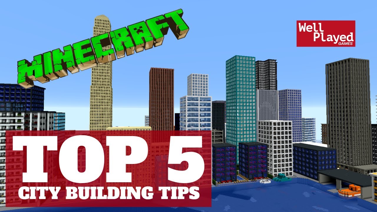 TOP 5 MINECRAFT CITY BUILDING TIPS!!! - YouTube