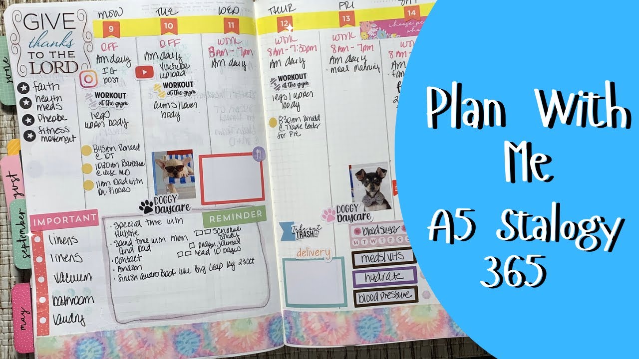 A5 Stalogy 365 Plan With Me | 9 thru 15 October 2023 | No Sticker Kit ...