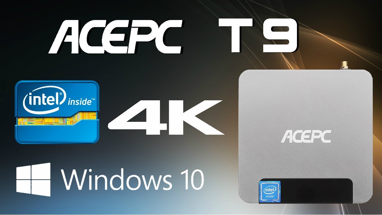 ACEPC T9 Intel Atom Z8350 Windows 10 Mini PC Review - YouTube