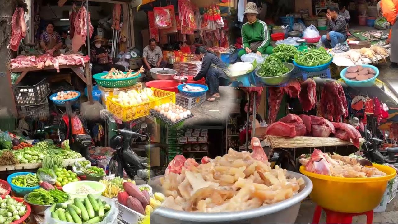 watch my market tour to visit our local life in vegetable & meat market ...