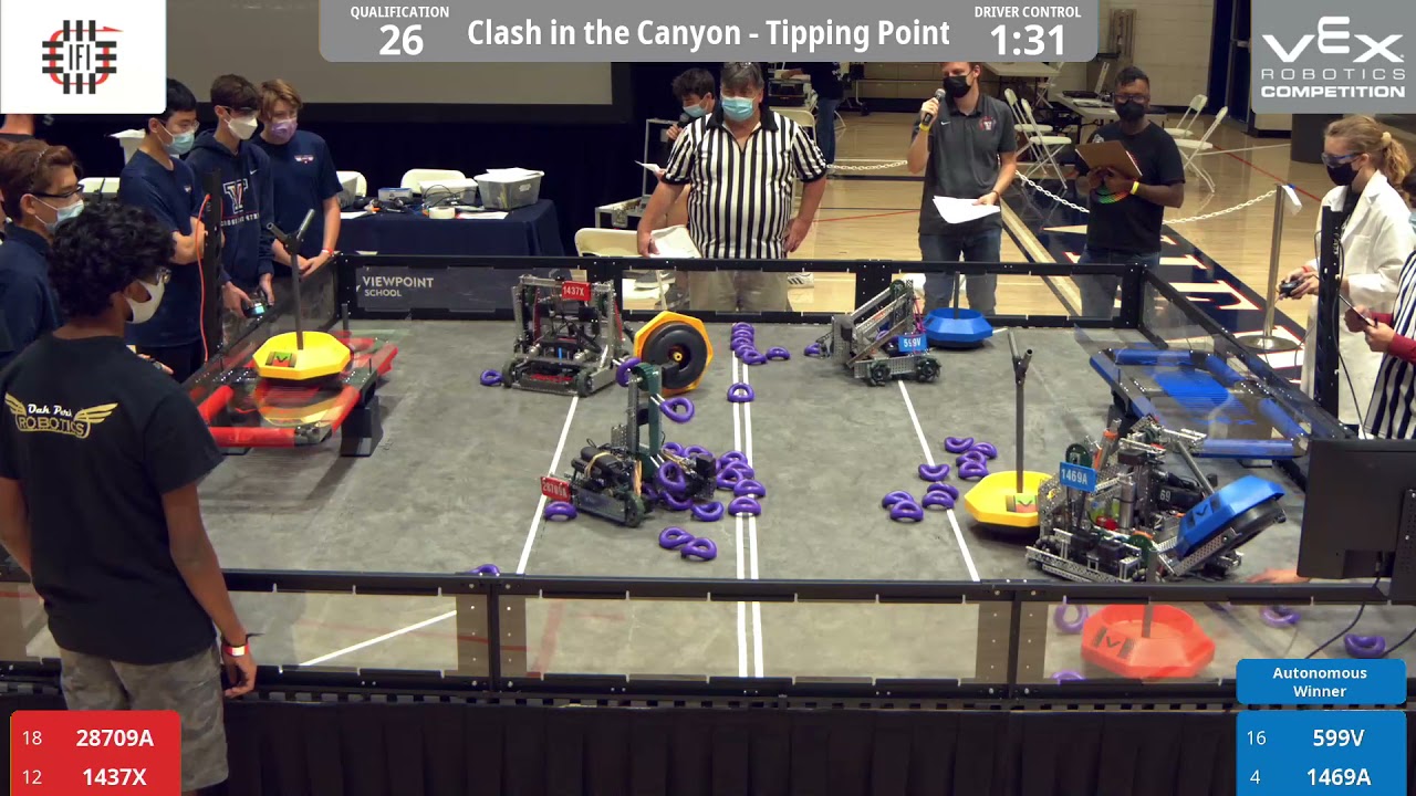 VEX ~ Clash in the Canyon - Tipping Point Q26 - YouTube
