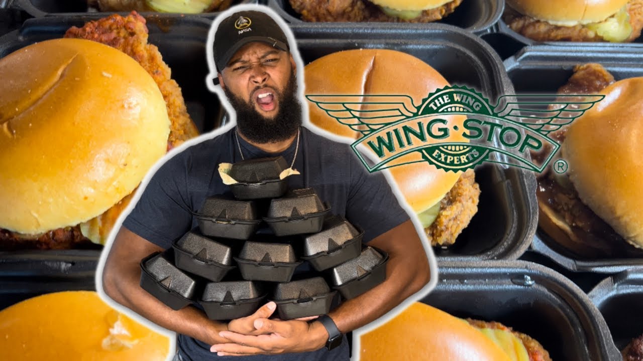 TRYING ALL THE NEW WINGSTOP CHICKEN SANDWICHES - YouTube