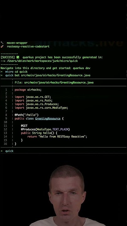 A Microservice From Scratch With Quarkus Airhacks Java Short Youtube