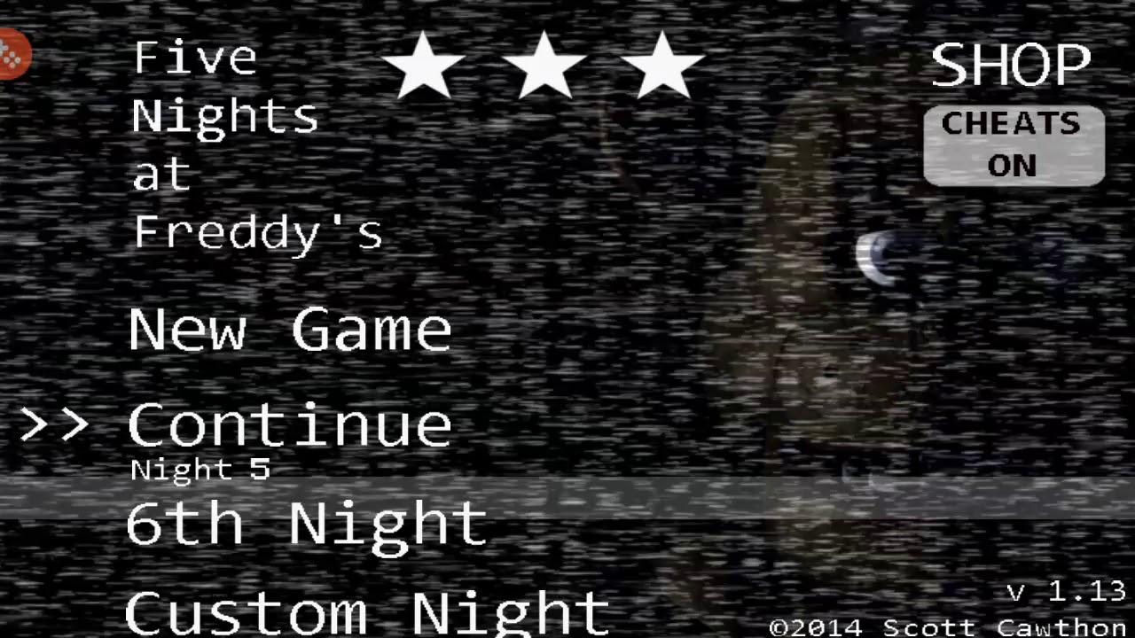 Cheat code in fnaf 1"1987" - YouTube