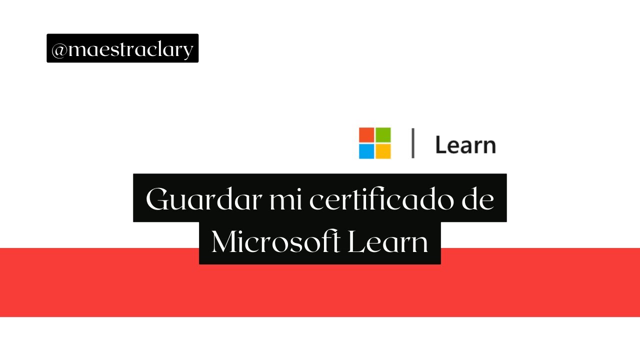 Imprimir tu certificado de Microsoft Learn - YouTube