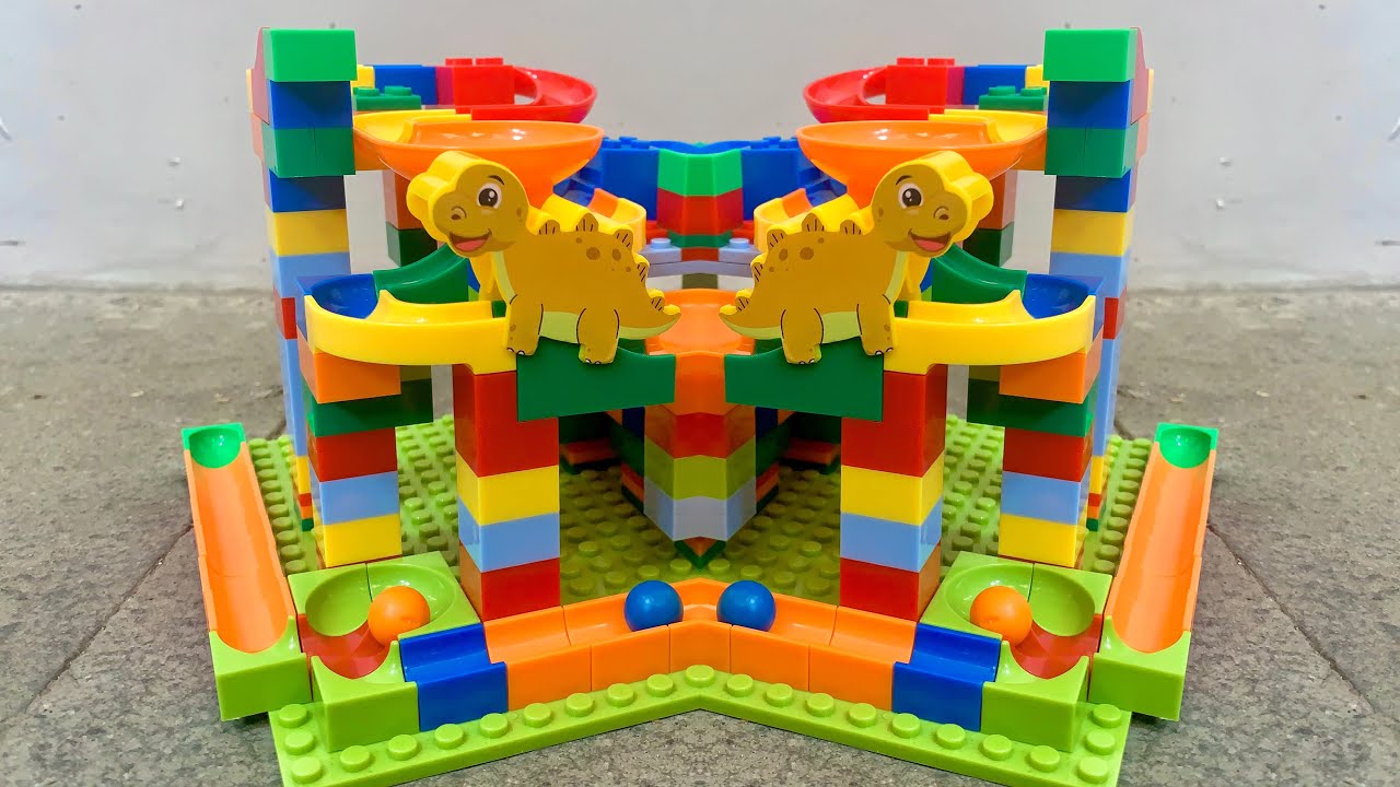 44 minutes satisfying with unboxing marble run building blocks ️ how to ...