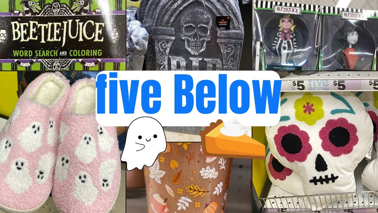 🥧 Shop with me at five Below 🚨 Stocked ‼️ Fall Halloween decor inspo ...