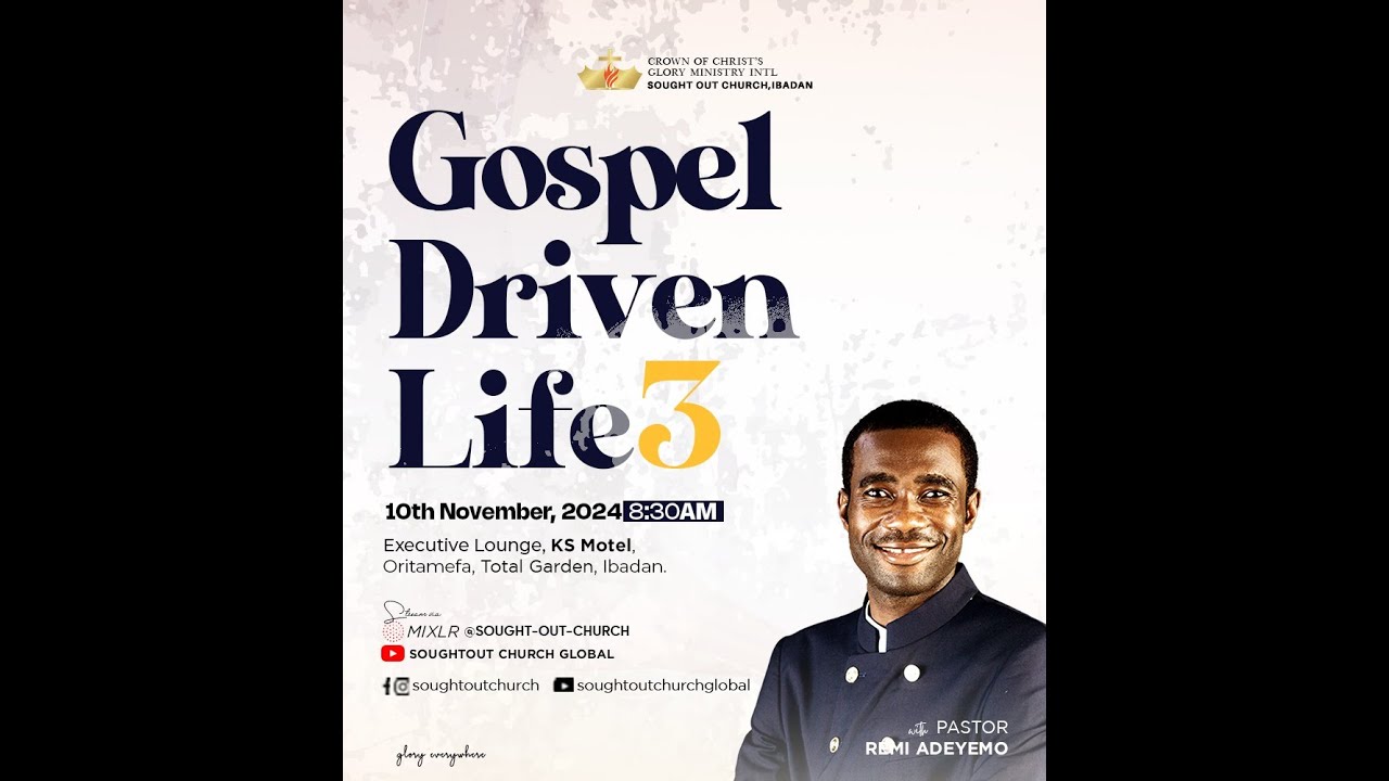 Gospel Driven Life 3 || Sunday Service || 10 November 2024 - YouTube