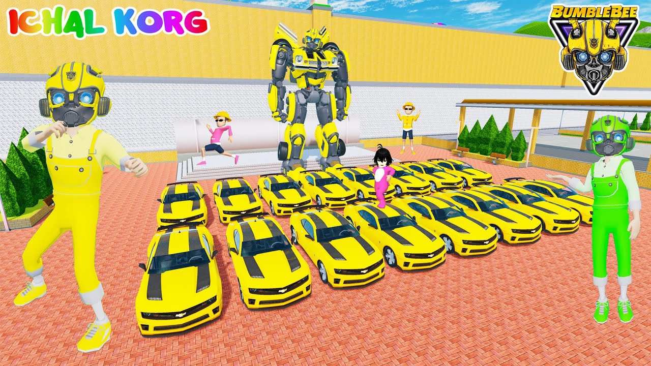 Yuta Mio Baby Celine Atom Atam Jadi Robot Bumblebee 😱 Robot Bumblebee ...