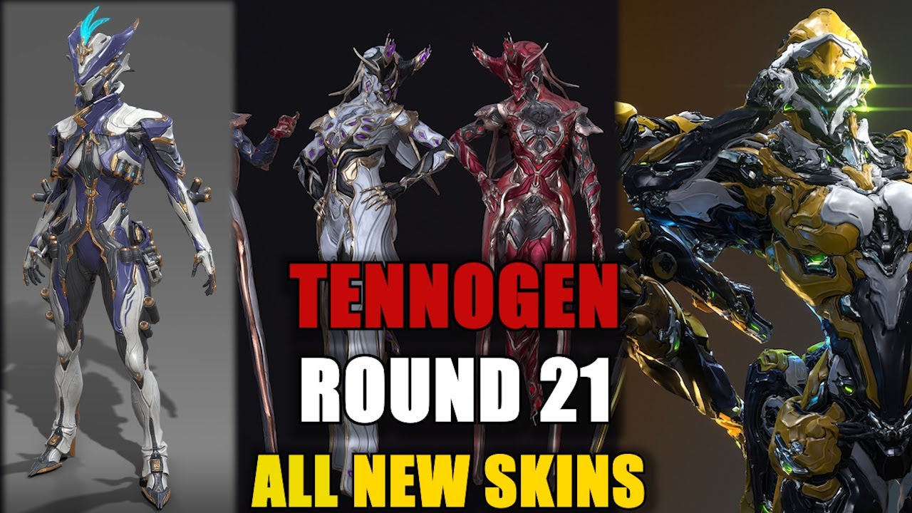 All New Warframe Skins & Cosmetics l Tennogen Round 21 - YouTube