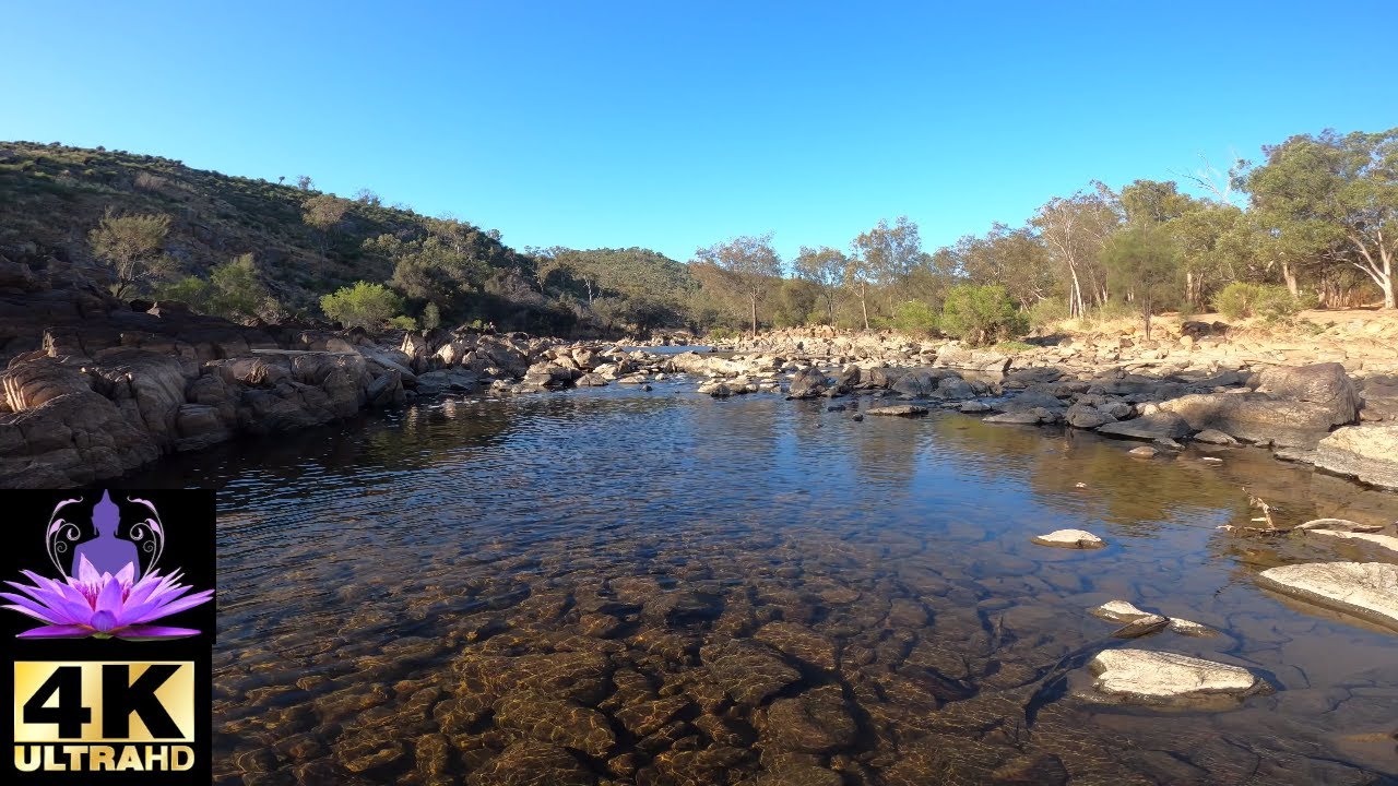 4K INSPIRATION - Australian Outback Stream and Bird Sounds - YouTube