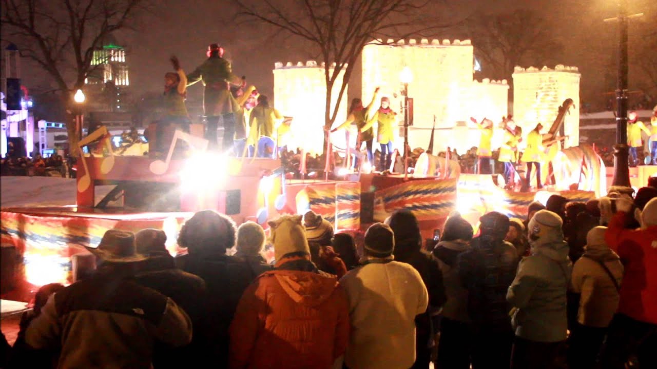 Quebec City Snow Parade 2014 - YouTube