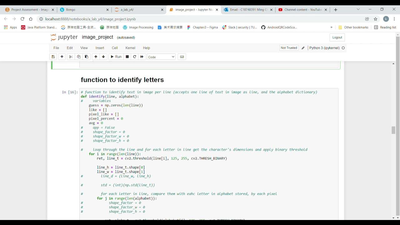 Image Processing (Text Recognition) demo - YouTube