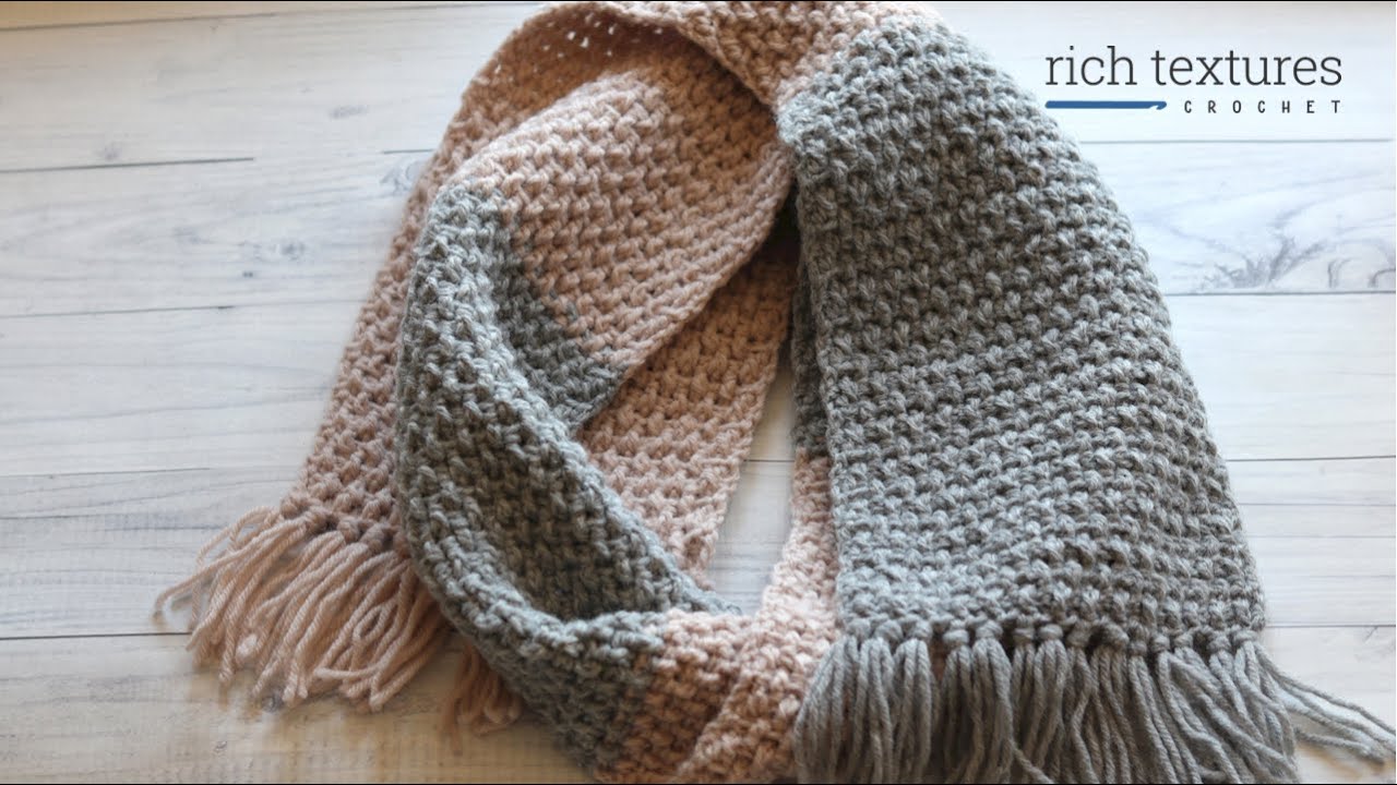Grand Canyon Scarf Crochet Pattern - YouTube