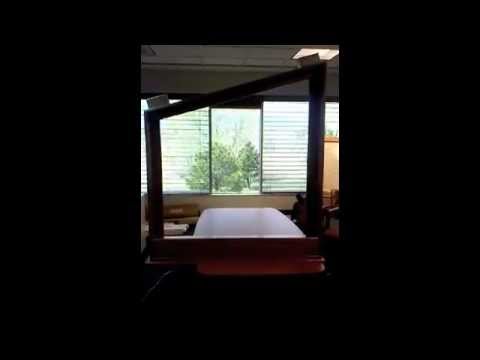 Trapezoid Screen Shade Motorized - YouTube