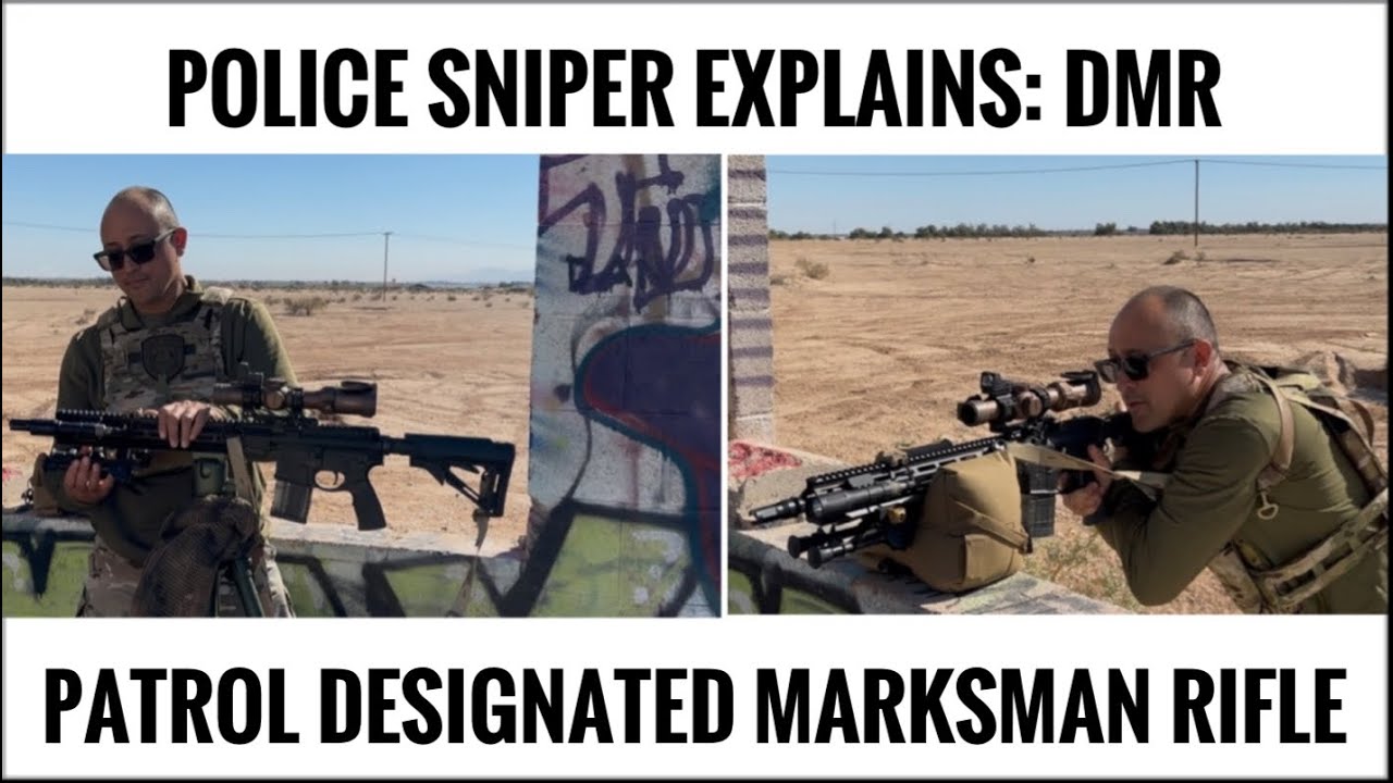 Police Sniper Explains His Patrol DMR Rifle - Designed Marksman Rifle # ...