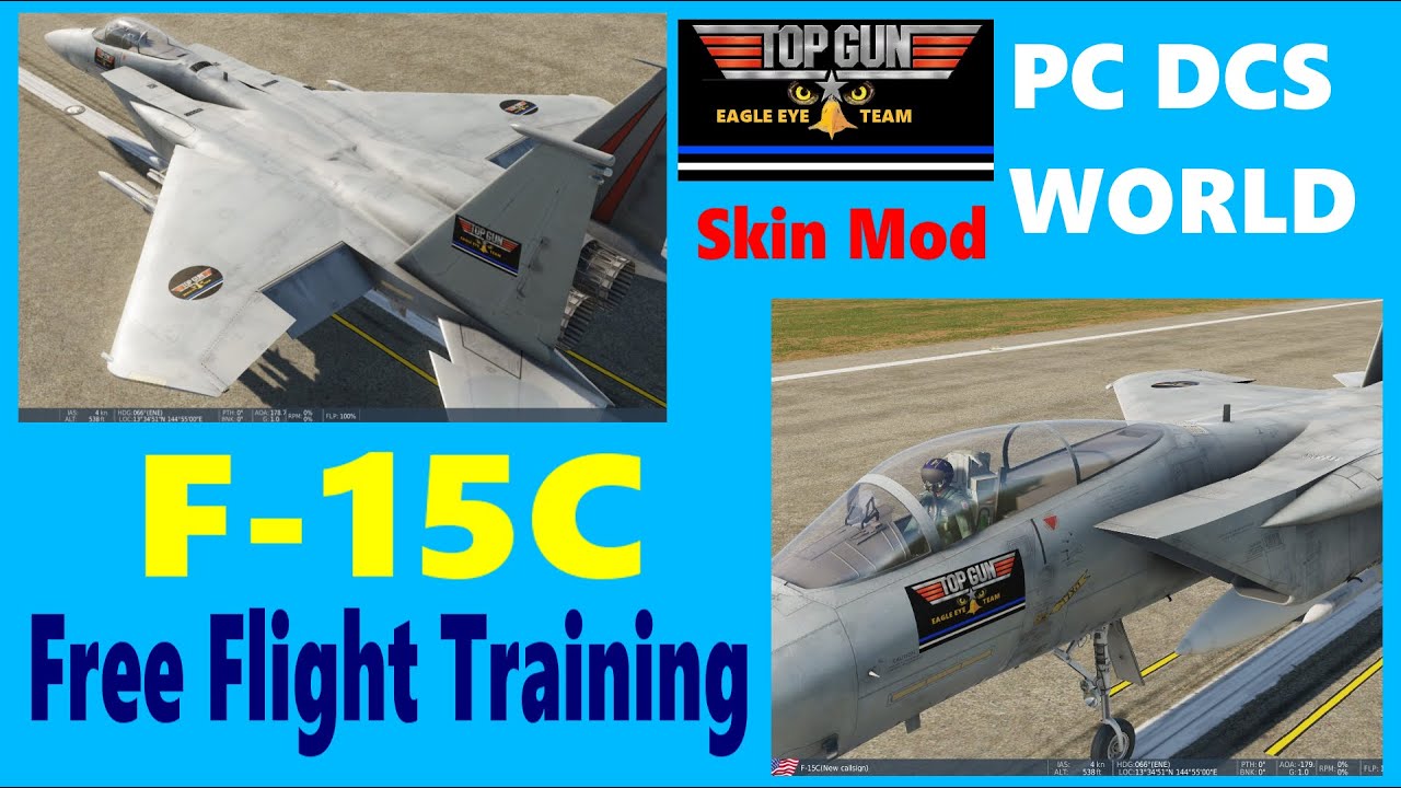 PC DCS : F-15C TOP GUN EAGLE EYE TEAM SKIN, リアルフライトゲームDCS用のスキンでフリーフライト ...