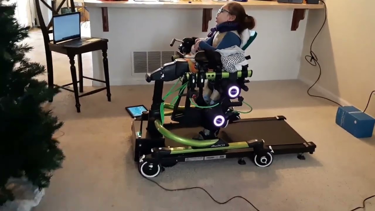 Kawai walking on the Trexo Treadmill - YouTube