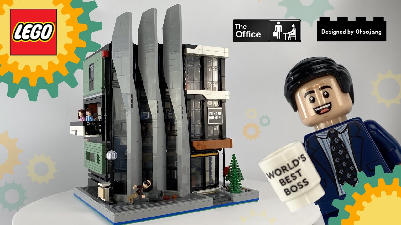 LEGO 'BOSS ON TOP' MODULAR Custom MOC The Office Dunder Mifflin 21336 #lego #theoffice - YouTube