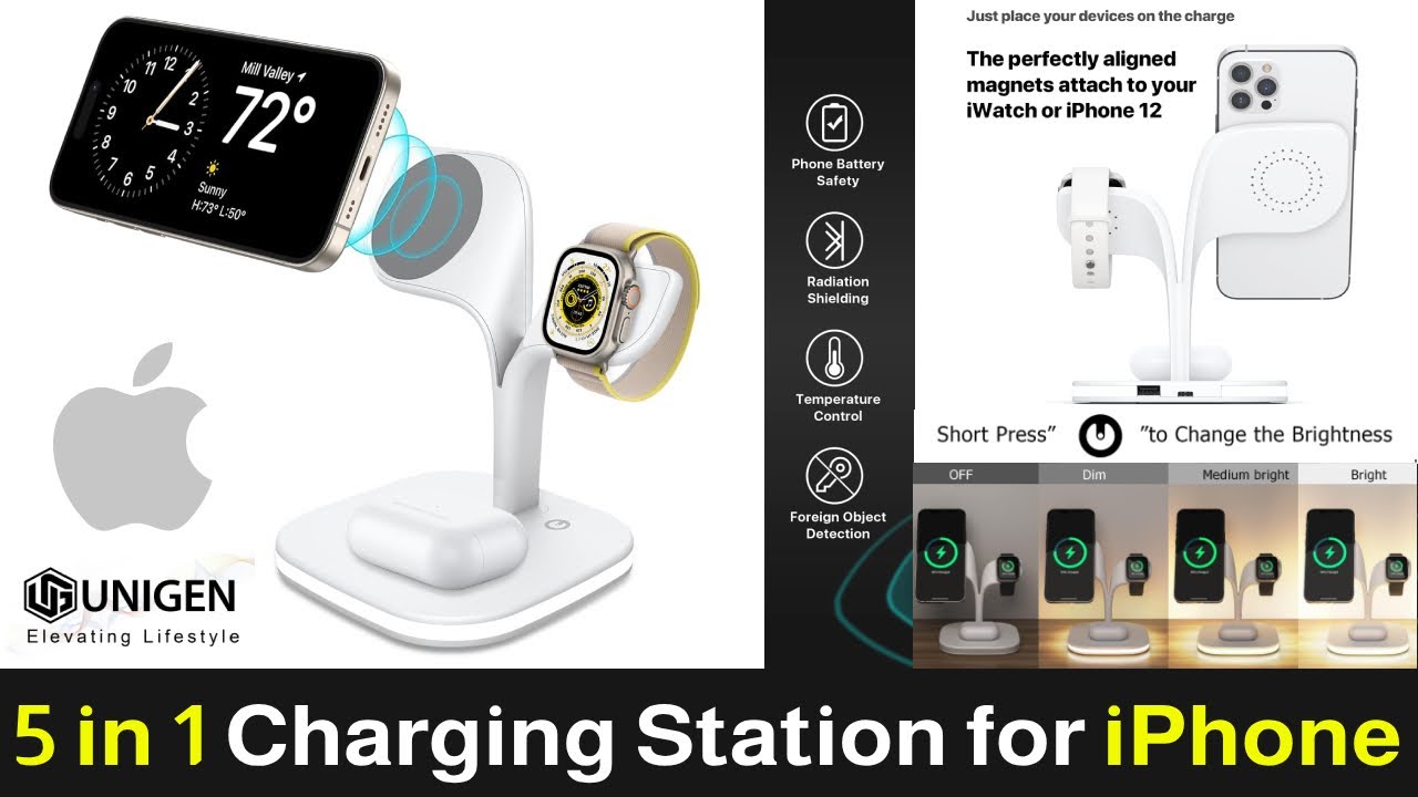Unigen 5 in 1: Best Magnetic Wireless Charging Station 2024 - Unboxing ...